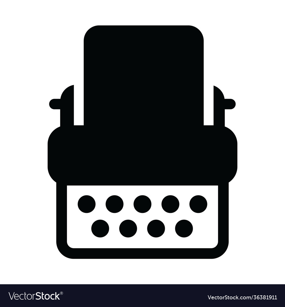 Typewriter Royalty Free Vector Image - VectorStock