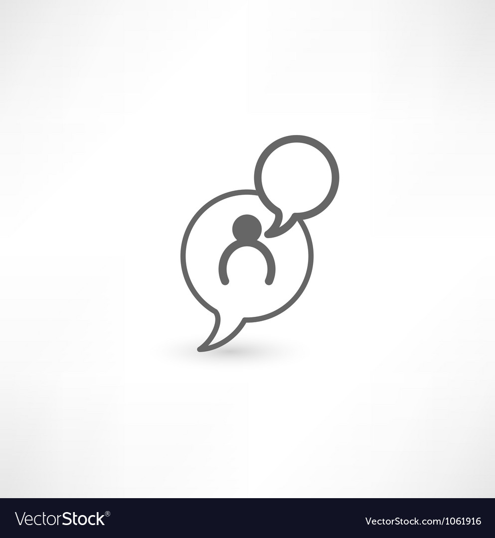 Abstrakte Sprechblase Lizenzfreies Vektorbild