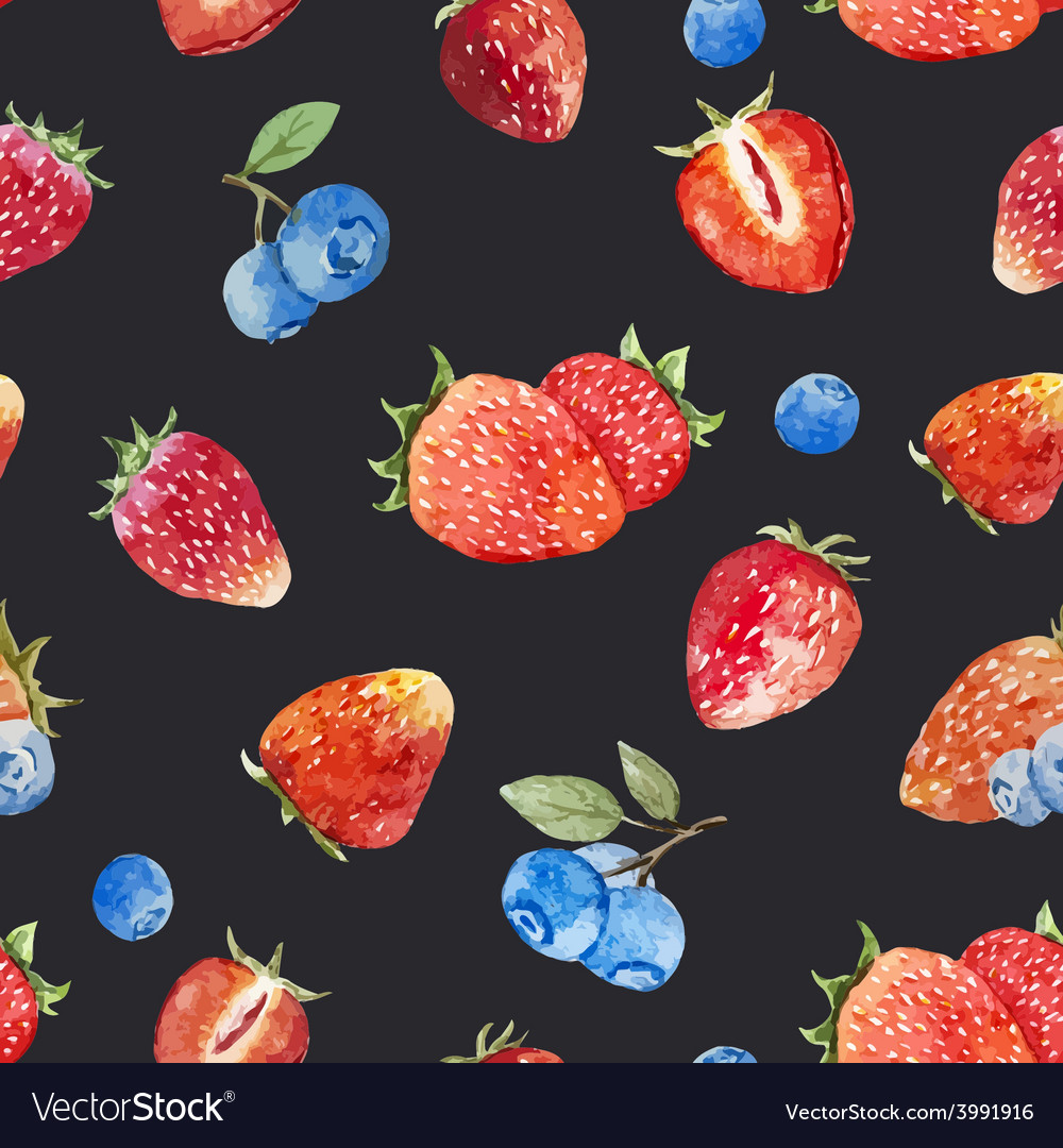 Berry pattern Royalty Free Vector Image - VectorStock
