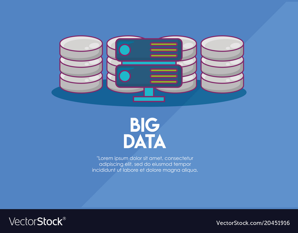 Big Data Design Royalty Free Vector Image Vectorstock