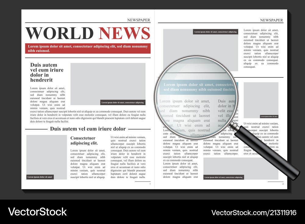 Creative of daily newspaper Royalty Free Vector Image