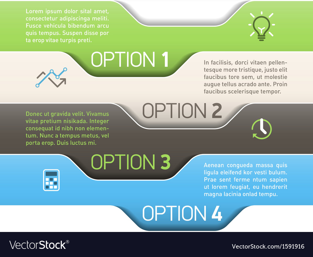 Infographics option design template Royalty Free Vector