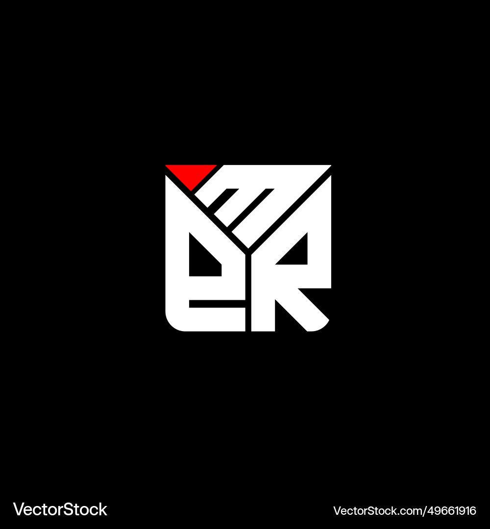 Mpr letter logo design mpr simple and modern logo Vector Image