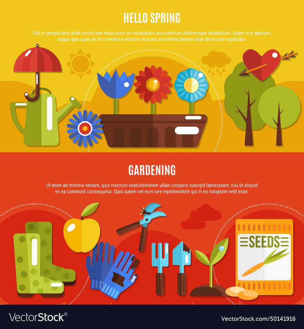 Spring banners set Royalty Free Vector Image - VectorStock