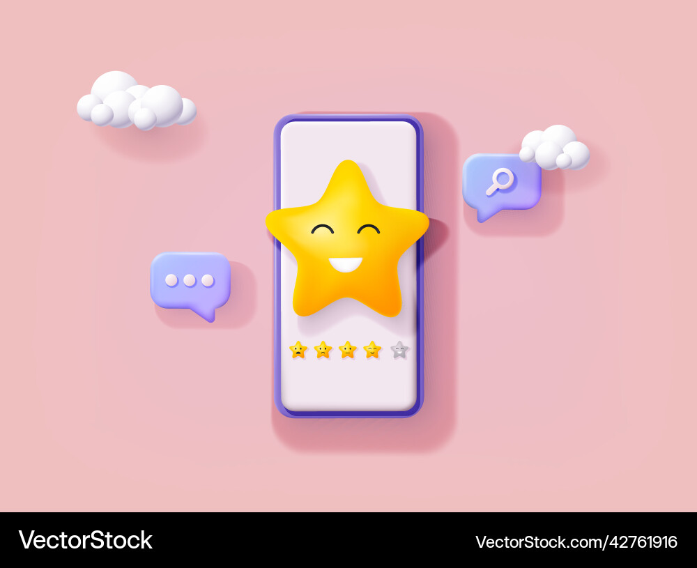Star feedback customer review concepts reviews Vector Image