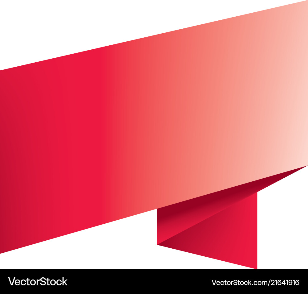 Waving the red flag on a white background Vector Image