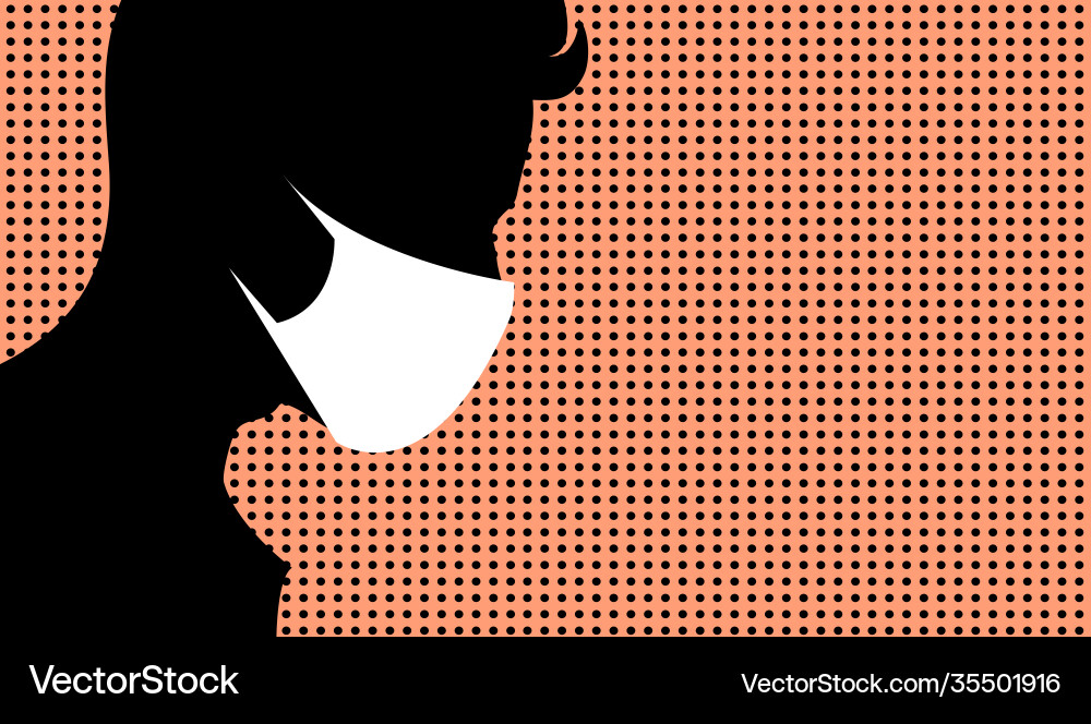 Young man in a medical mask Royalty Free Vector Image