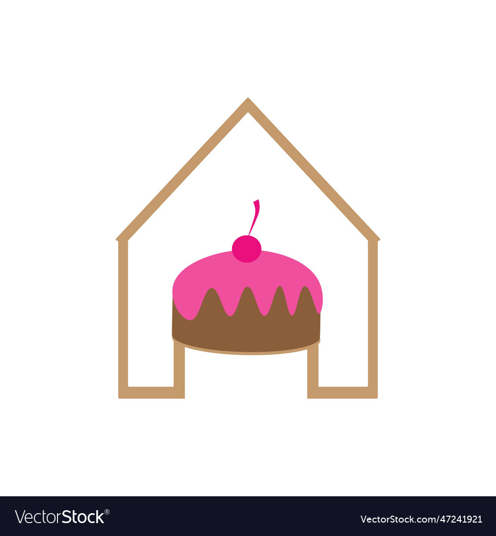 Cake icon logo Royalty Free Vector Image - VectorStock