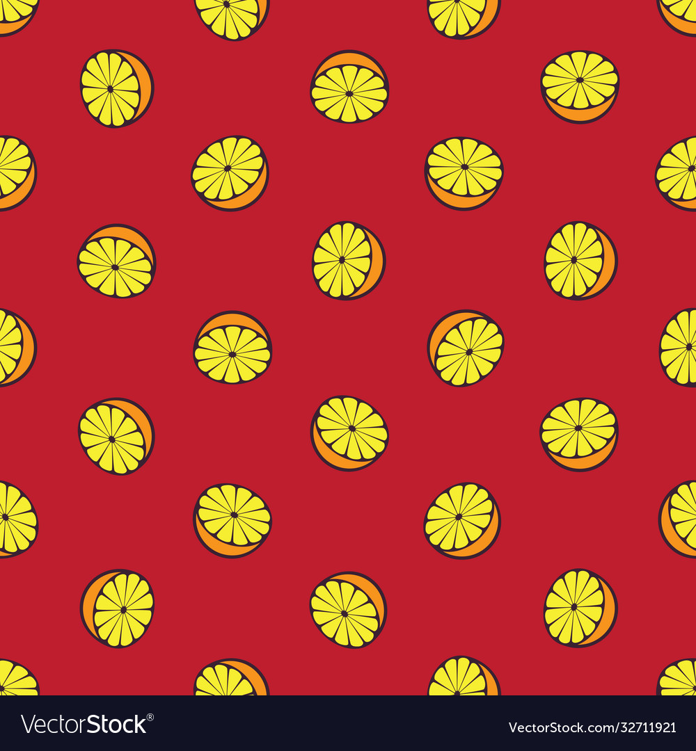 Citrus pattern Royalty Free Vector Image - VectorStock