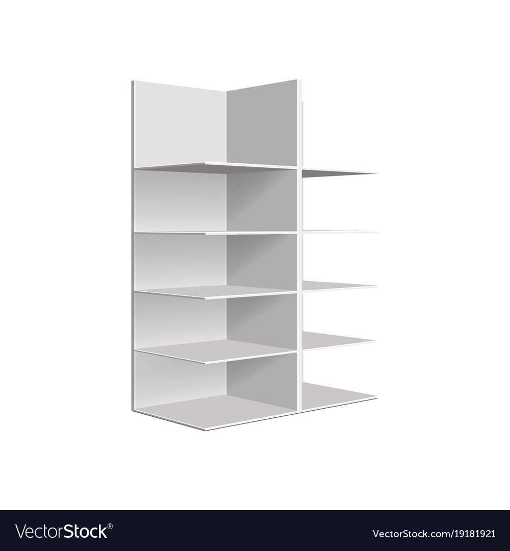 Empty showcase Royalty Free Vector Image - VectorStock