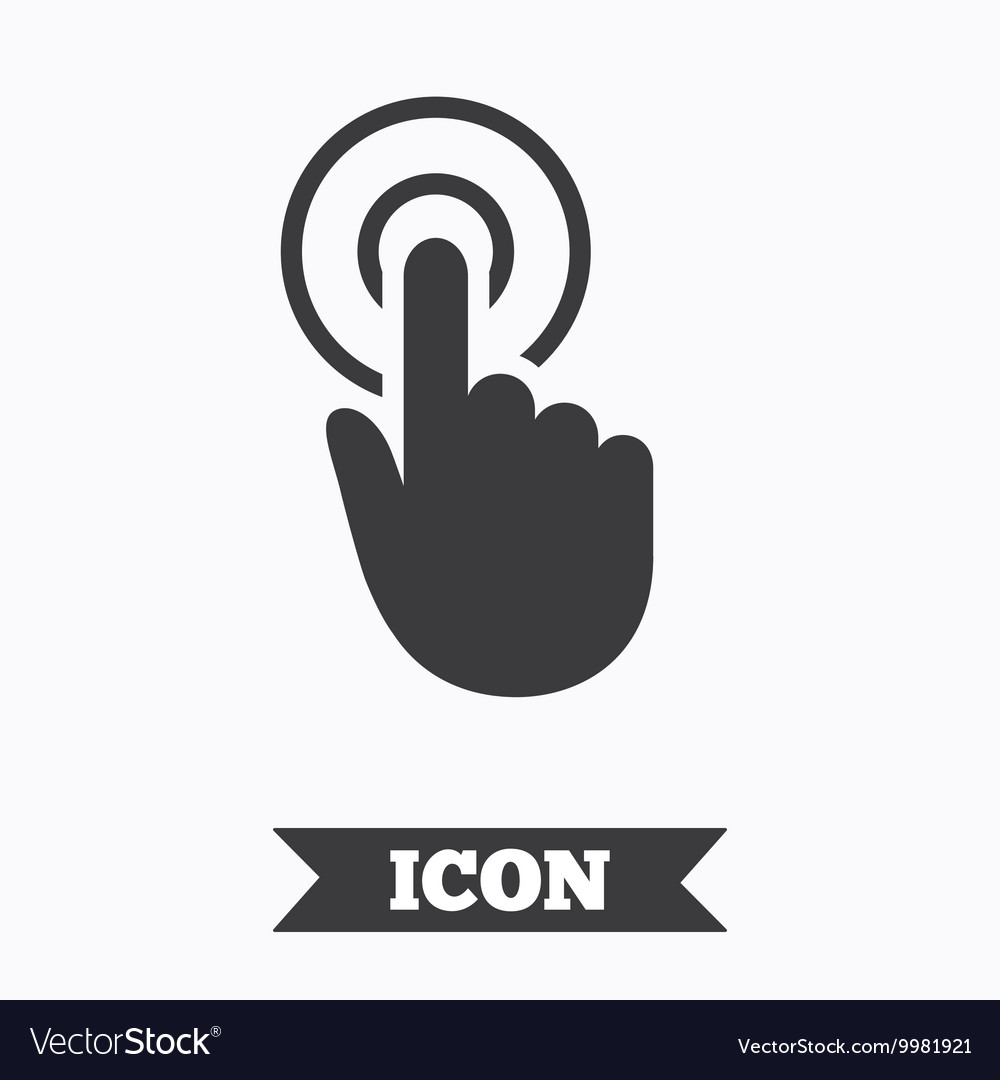 Hand cursor sign icon pointer symbol Royalty Free Vector
