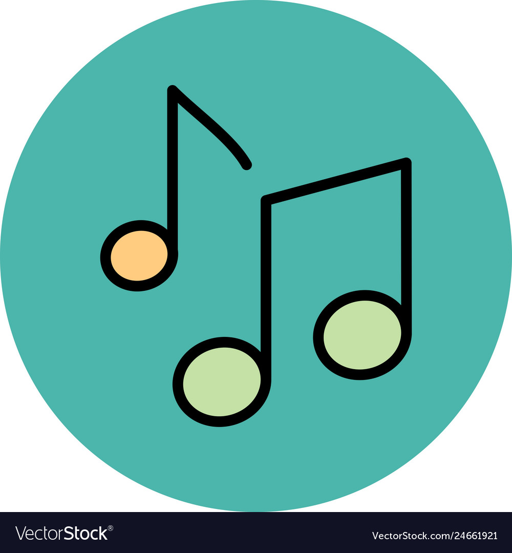 Music notes icon Royalty Free Vector Image - VectorStock