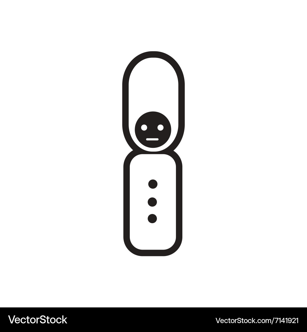 Stylish black and white icon british officer Vector Image