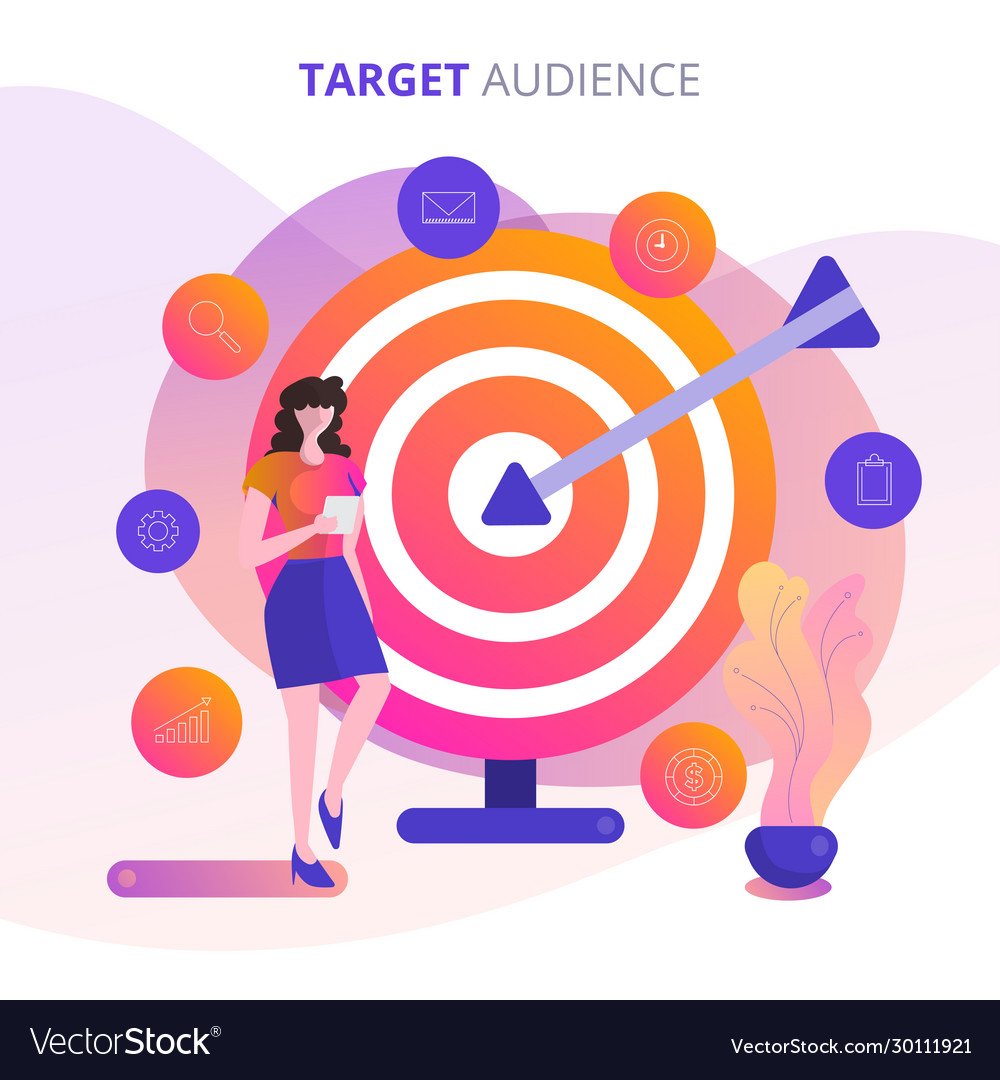 Technology concept ad target Royalty Free Vector Image