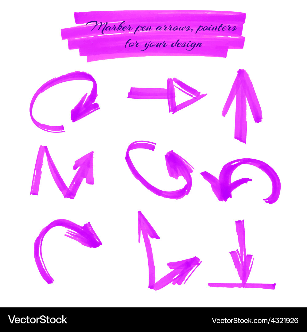 Arrows and pointers Royalty Free Vector Image - VectorStock