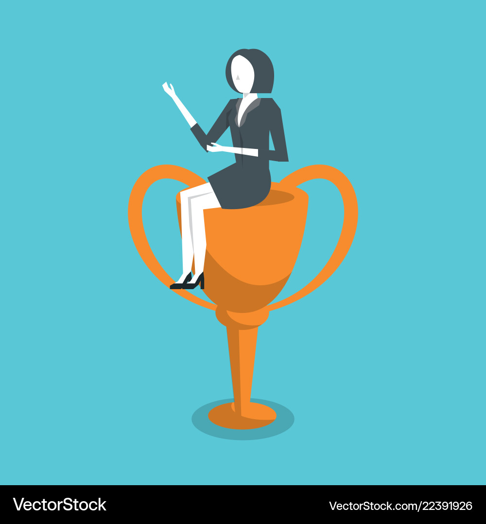 Business leader and high achiever Royalty Free Vector Image