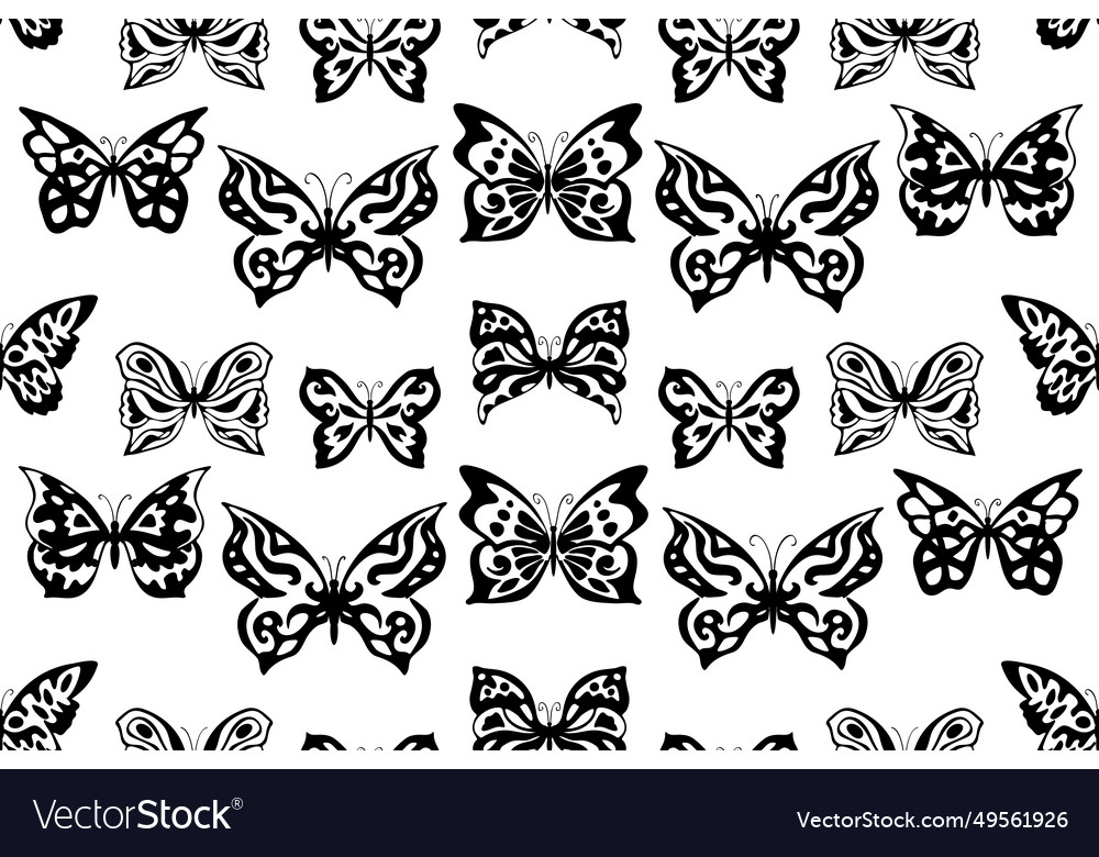 Butterfly pattern Royalty Free Vector Image - VectorStock