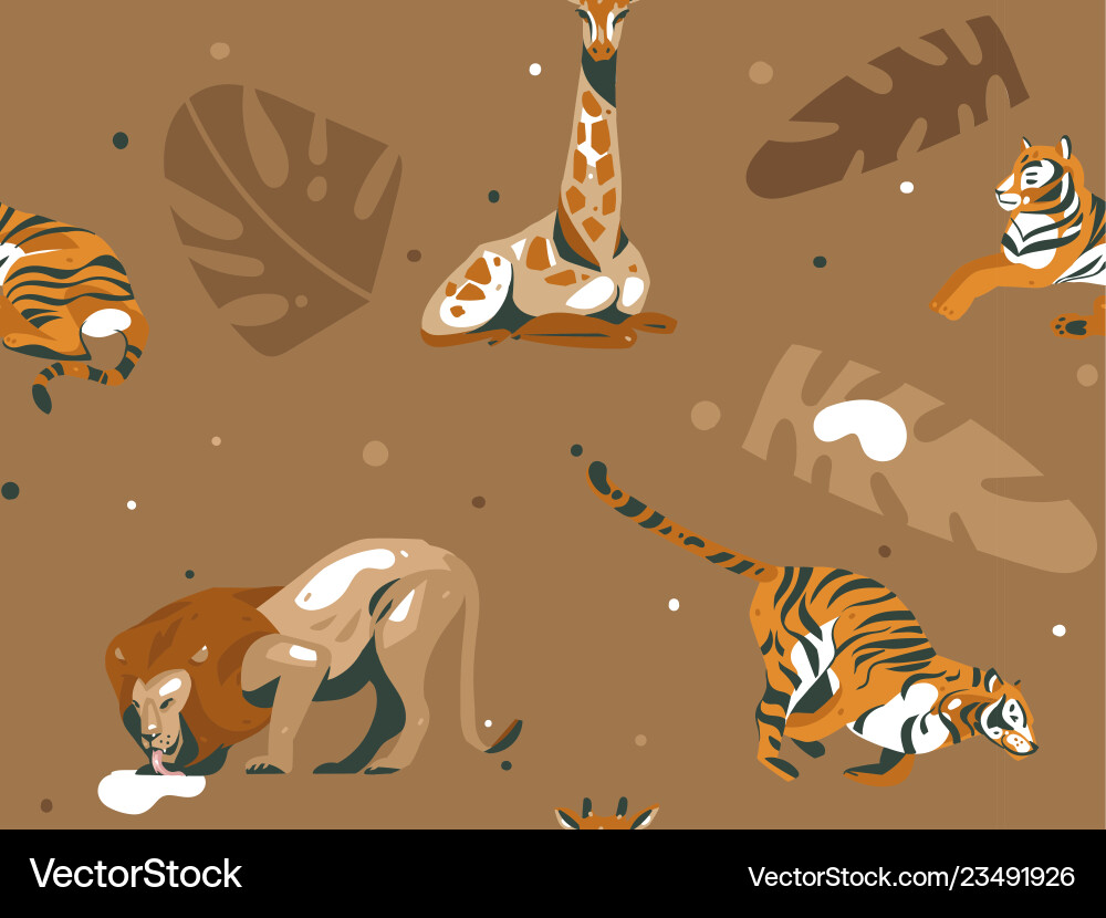 Hand drawn abstract cartoon modern graphic Vector Image