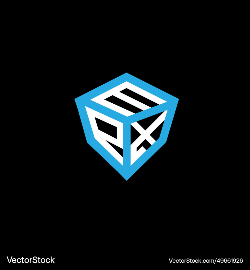 Mpx letter logo design mpx simple and modern logo Vector Image