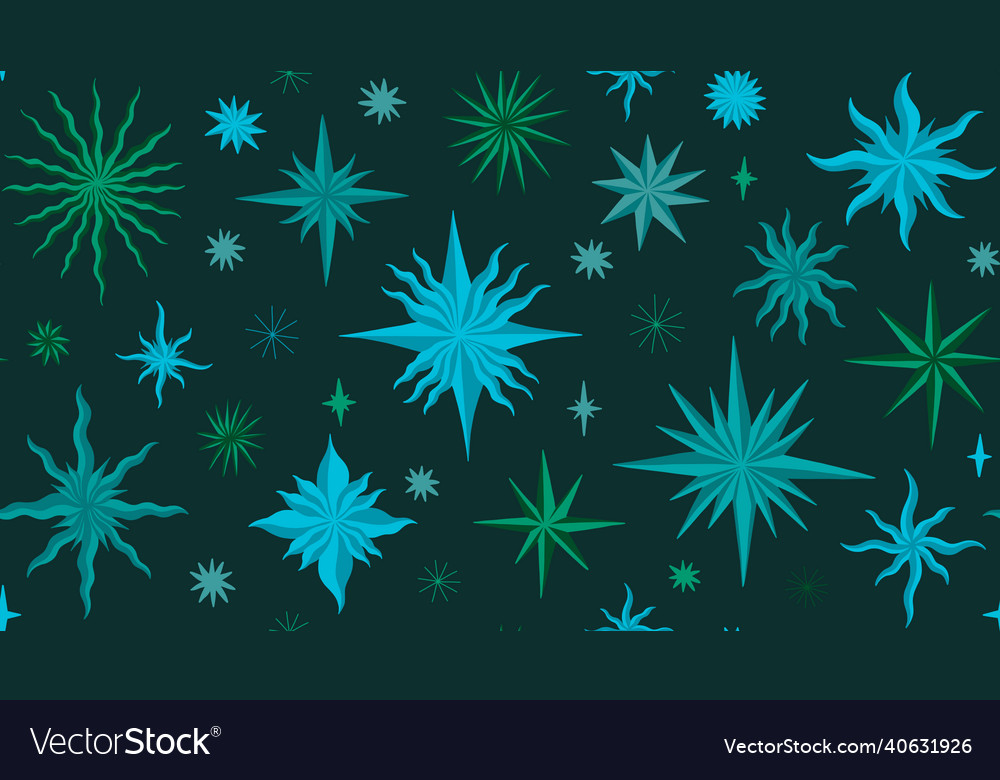 Set star celestial seamless pattern background Vector Image