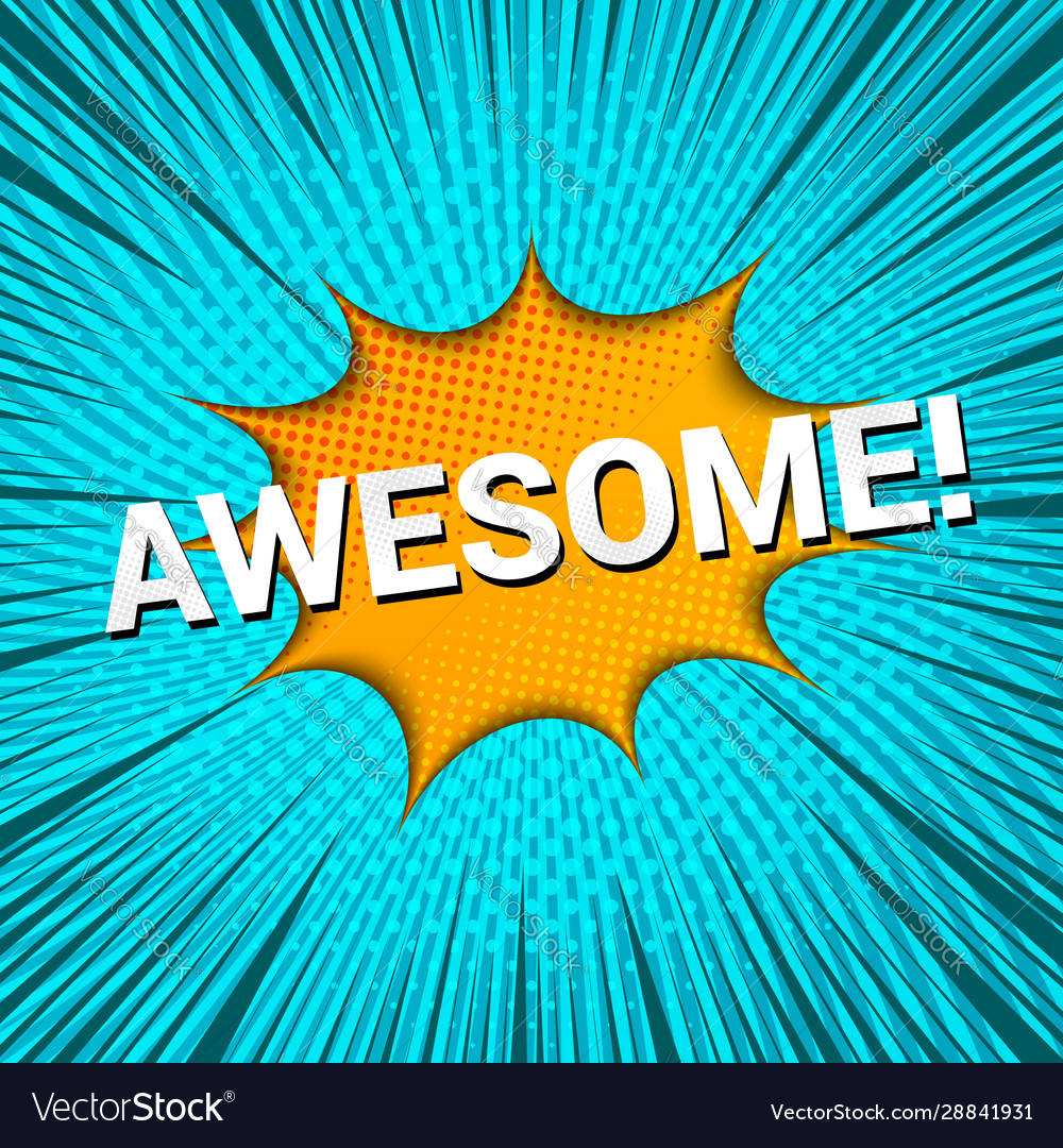 Comic explosive bright dynamic concept Royalty Free Vector