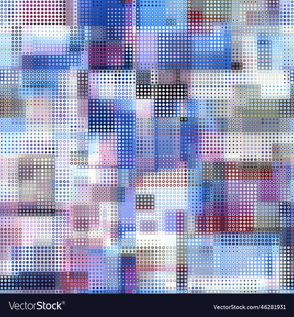 Geometric abstract pattern seamless small dots Vector Image