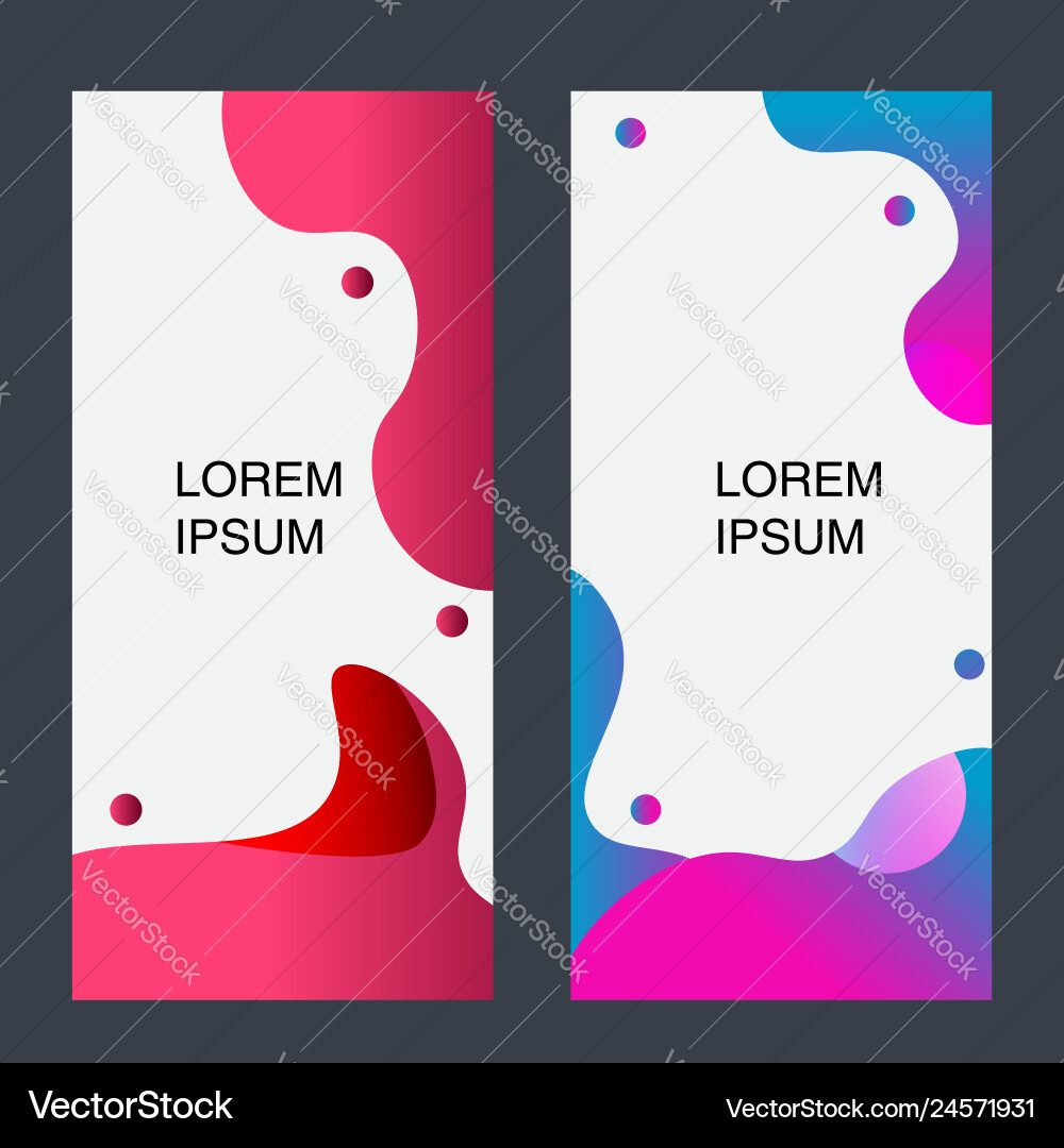 Print colorful abstract banner design Royalty Free Vector