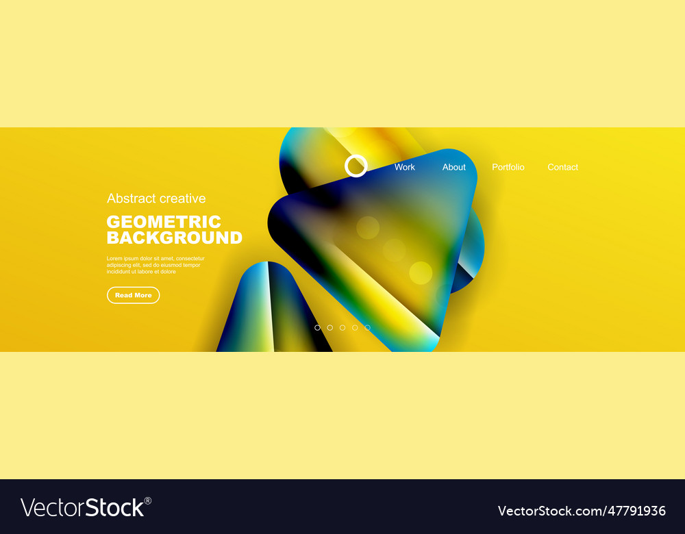 Bright glossy overlapping geometric shapes Vector Image