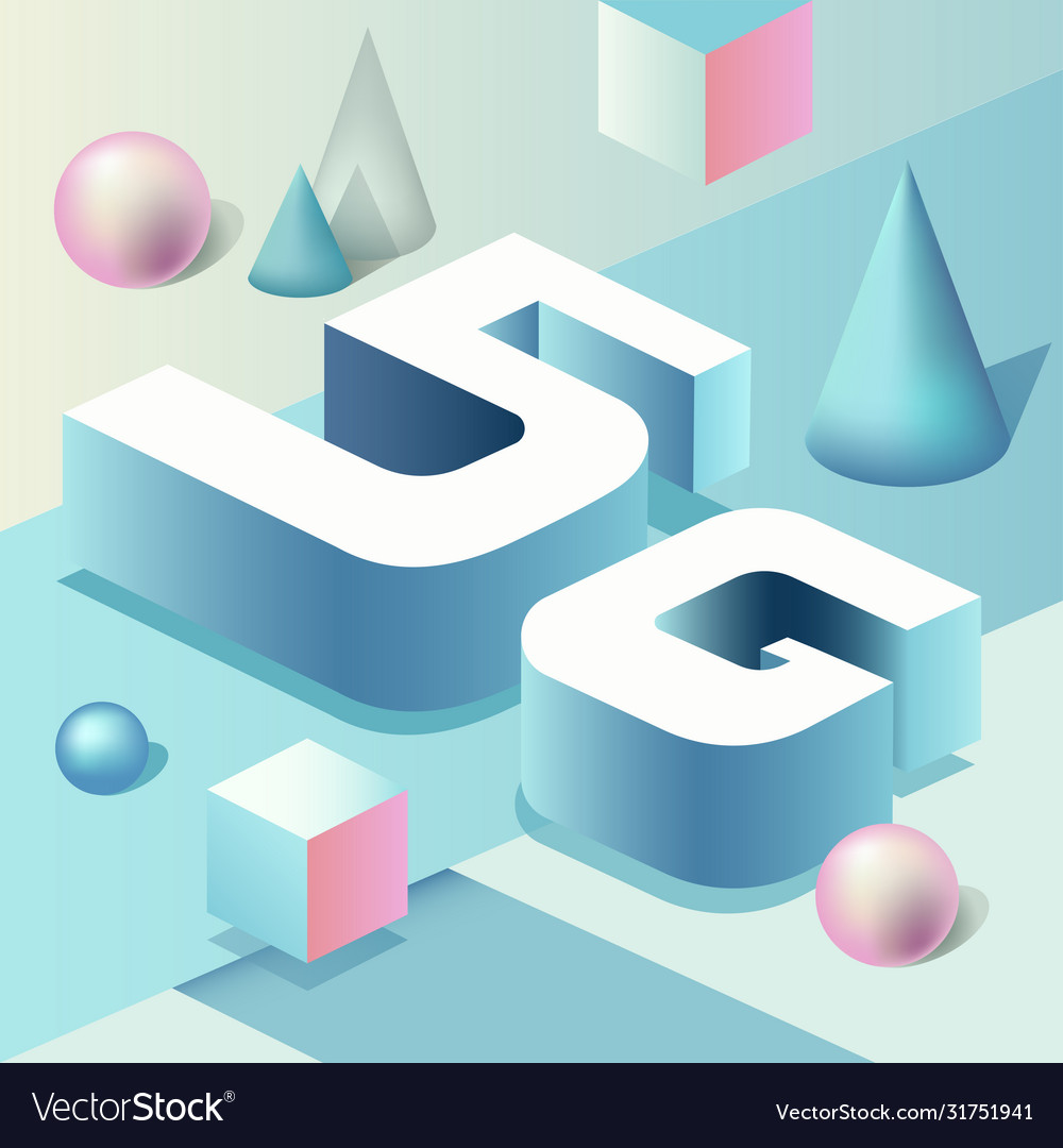 5g network wireless technology Royalty Free Vector Image