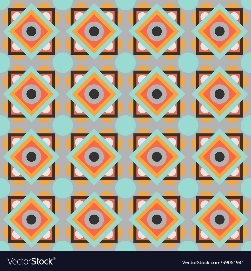 Ceramic tile abstract pattern geometric simple Vector Image