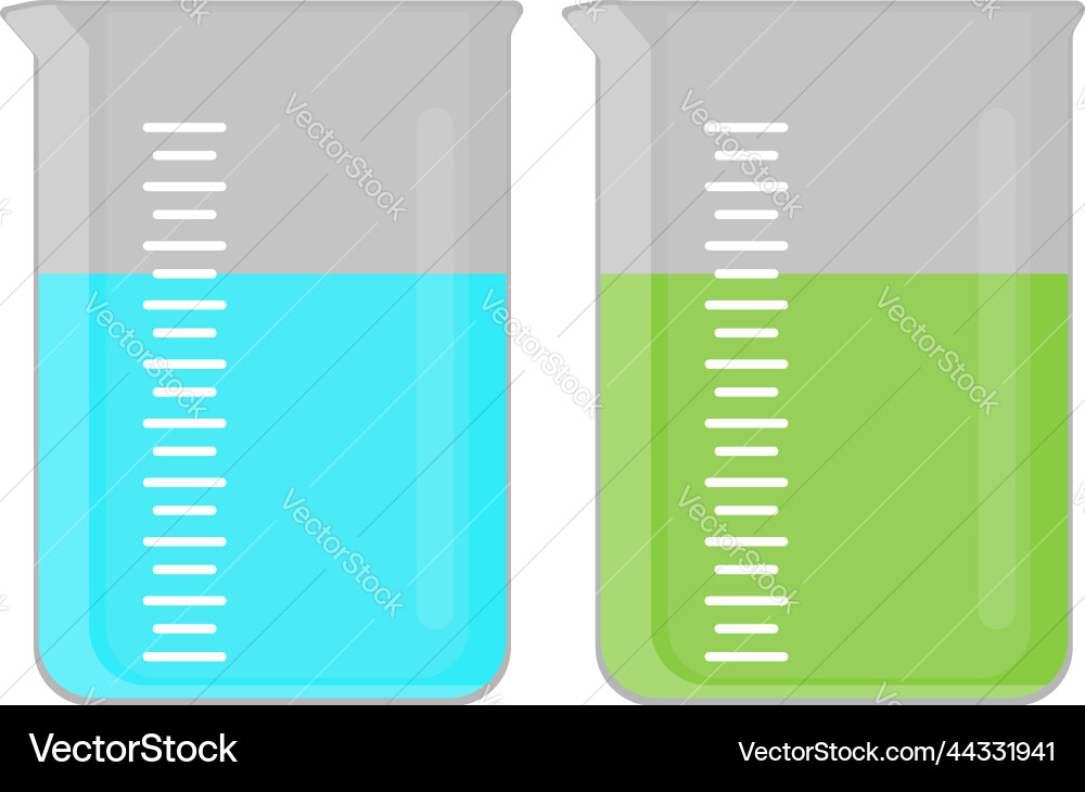 Chemical liquids in containers Royalty Free Vector Image