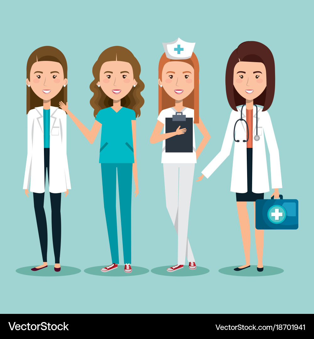 Healthcare professionals design Royalty Free Vector Image
