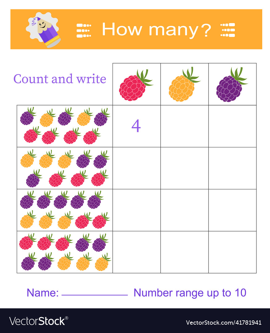 Math game for children Royalty Free Vector Image