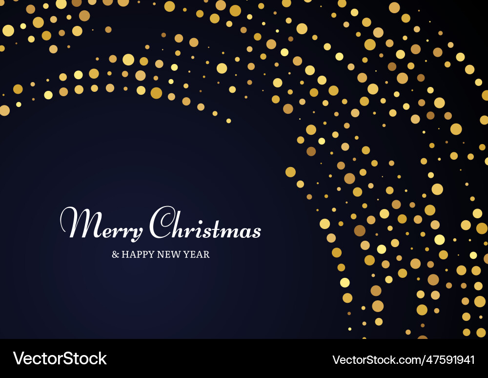 Merry christmas of gold glitter pattern Royalty Free Vector