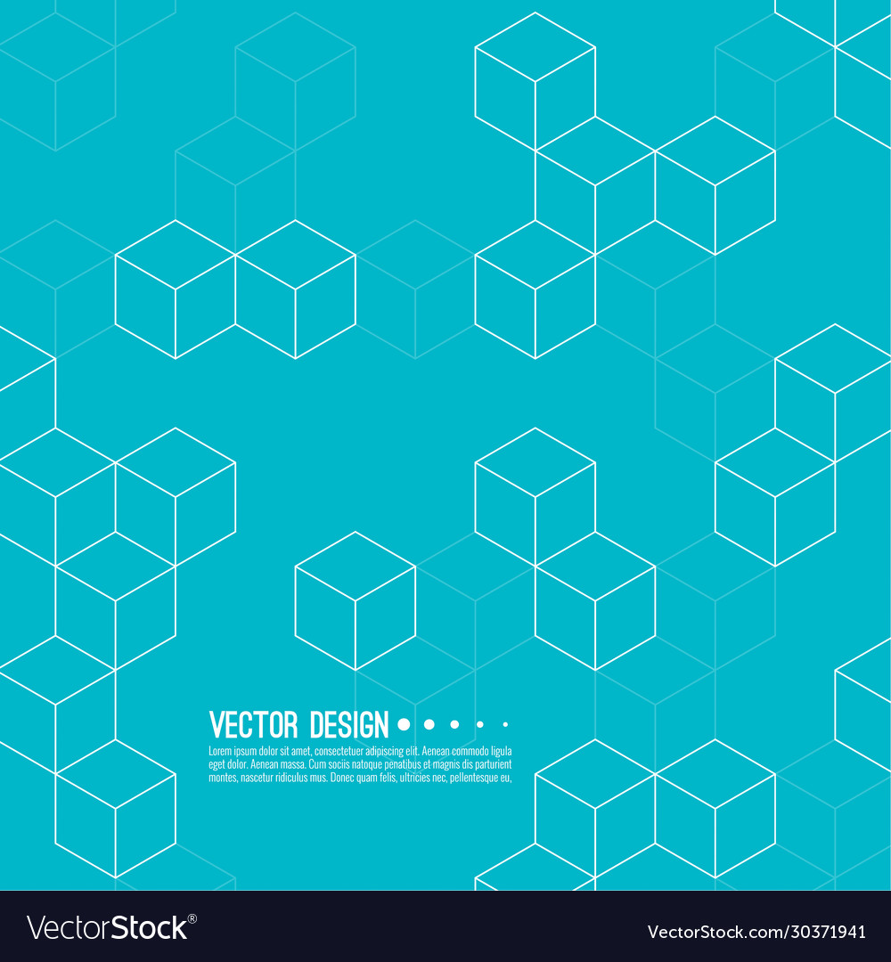 Pattern cubes Royalty Free Vector Image - VectorStock