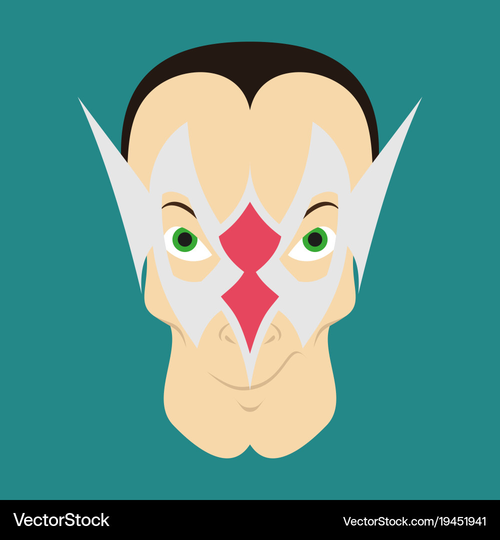 Superhero in action character icon Royalty Free Vector Image