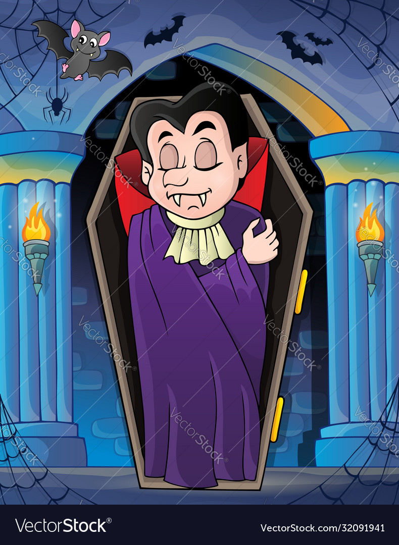 Vampire theme image 4 Royalty Free Vector Image