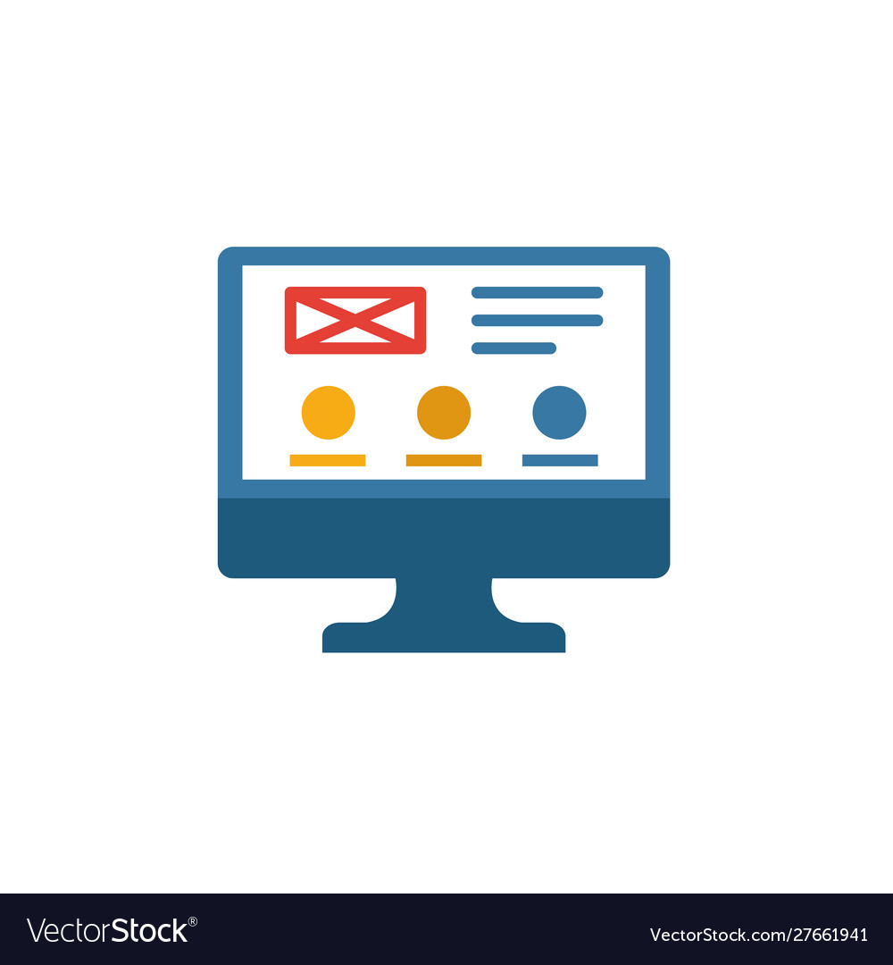 Web design icon simple flat element from design Vector Image