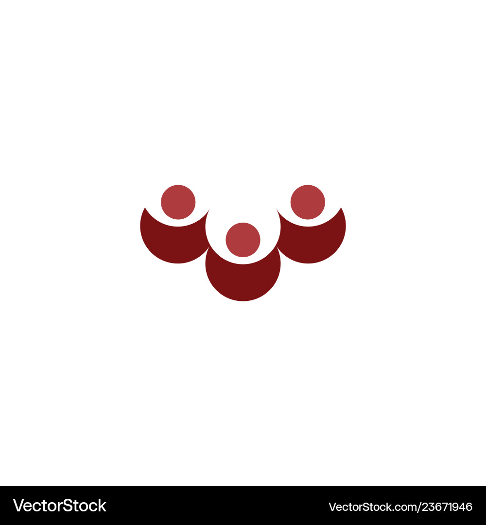 Business people team logo icon Royalty Free Vector Image