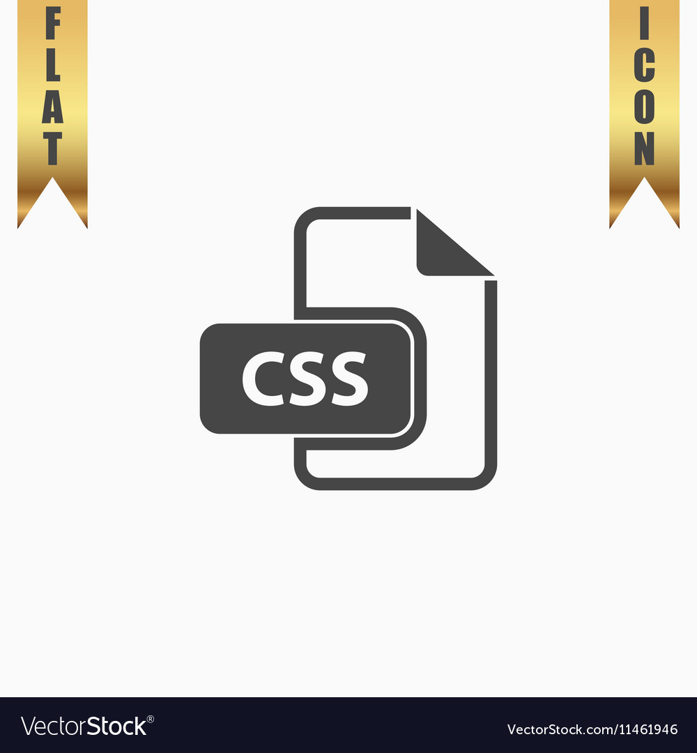 Css file icon Royalty Free Vector Image - VectorStock