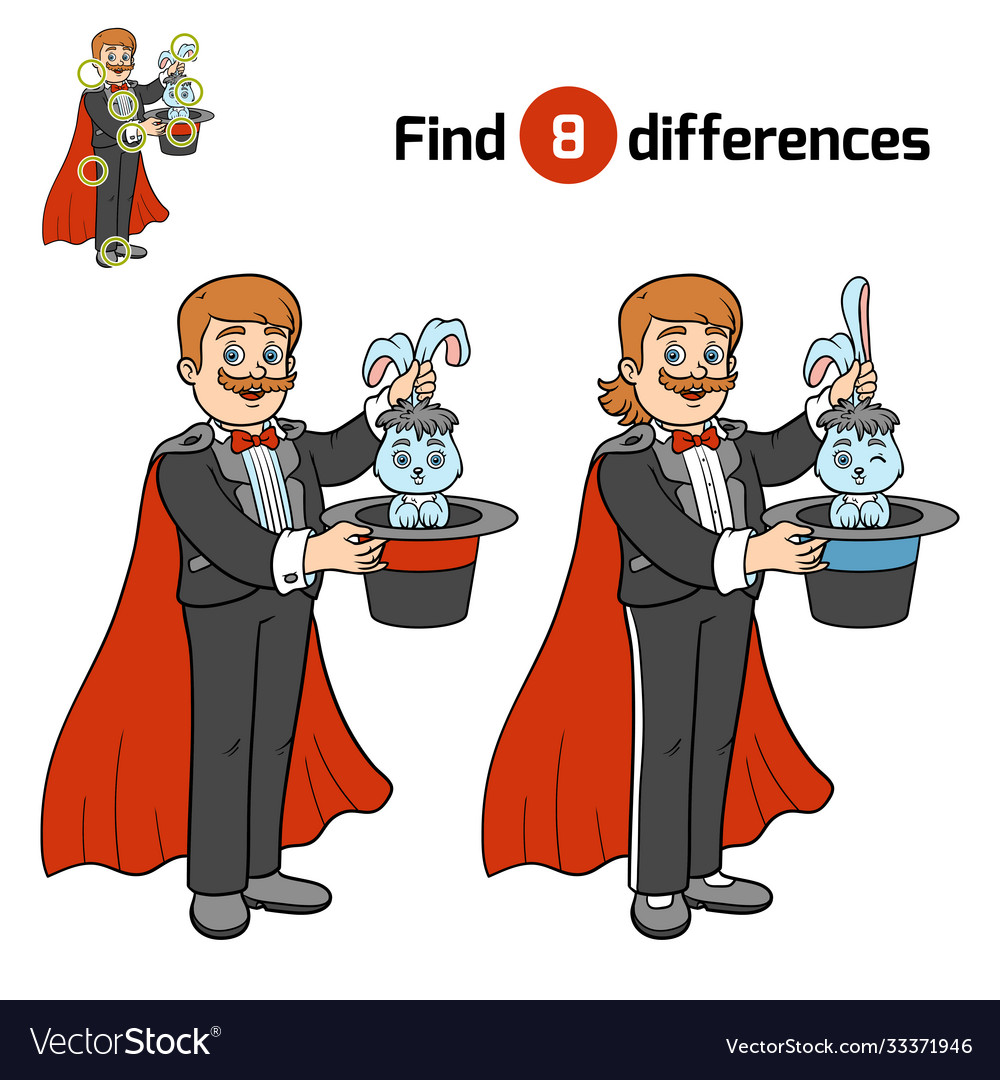 Find differences Royalty Free Vector Image - VectorStock