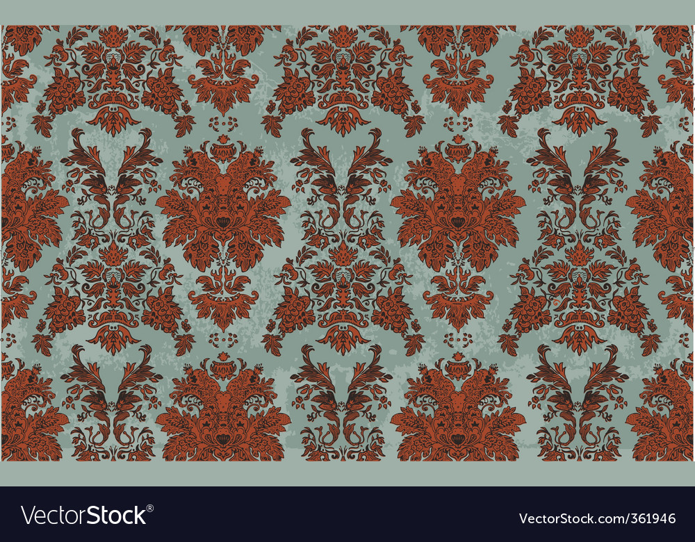Hand drawn damask pattern Royalty Free Vector Image