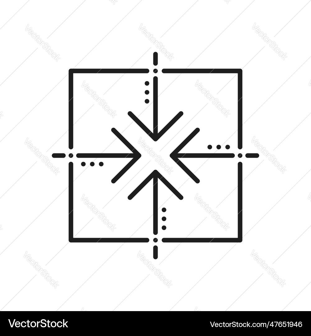 Scaling resize icon trendy and modern reduce sign Vector Image
