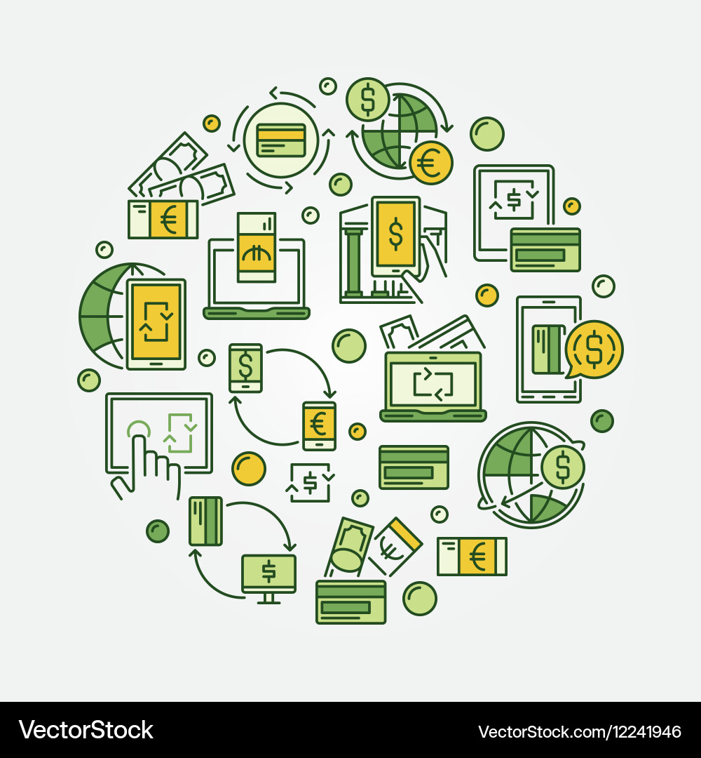 Sending and receiving money Royalty Free Vector Image