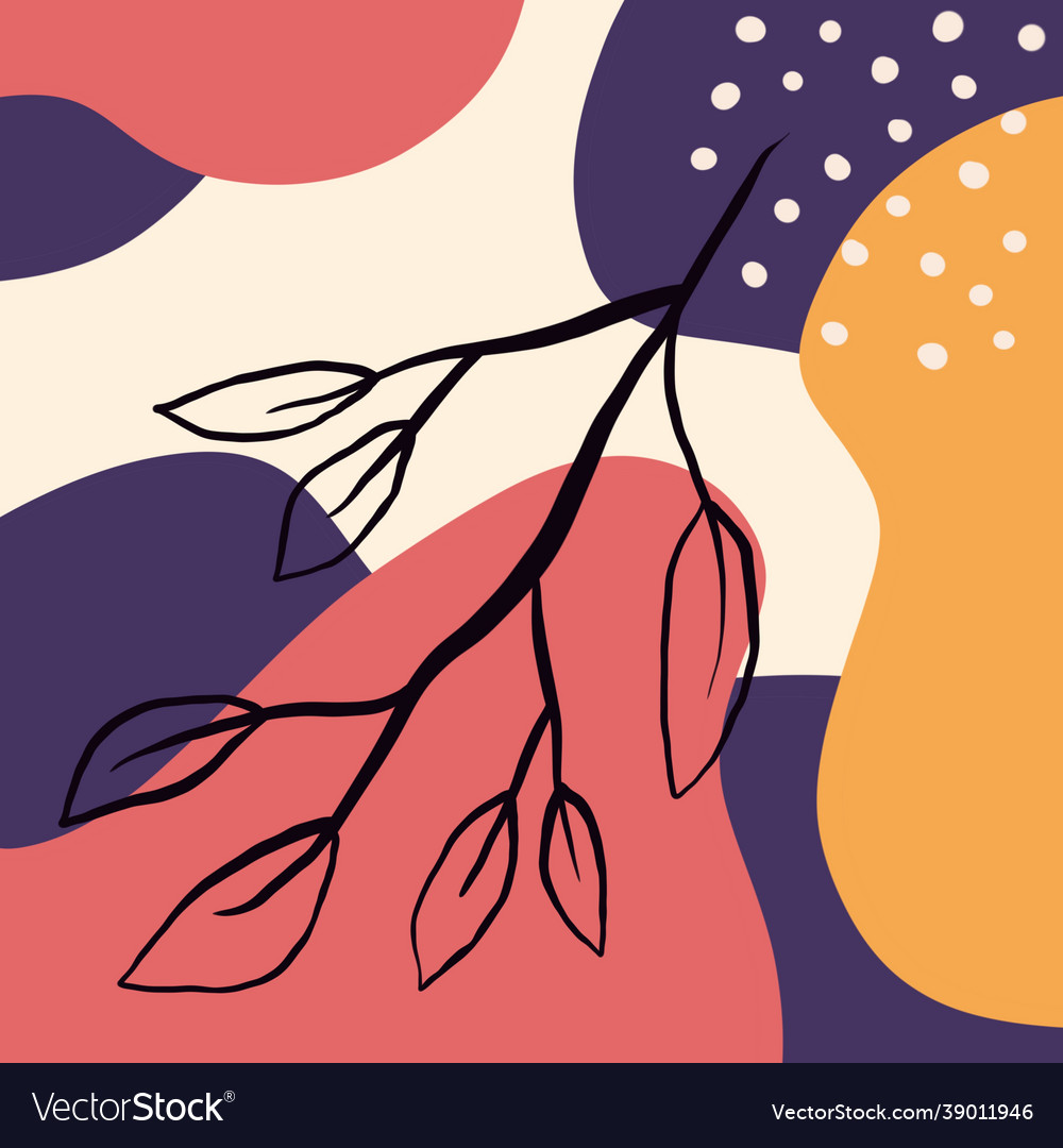 Simple leaf art Royalty Free Vector Image - VectorStock