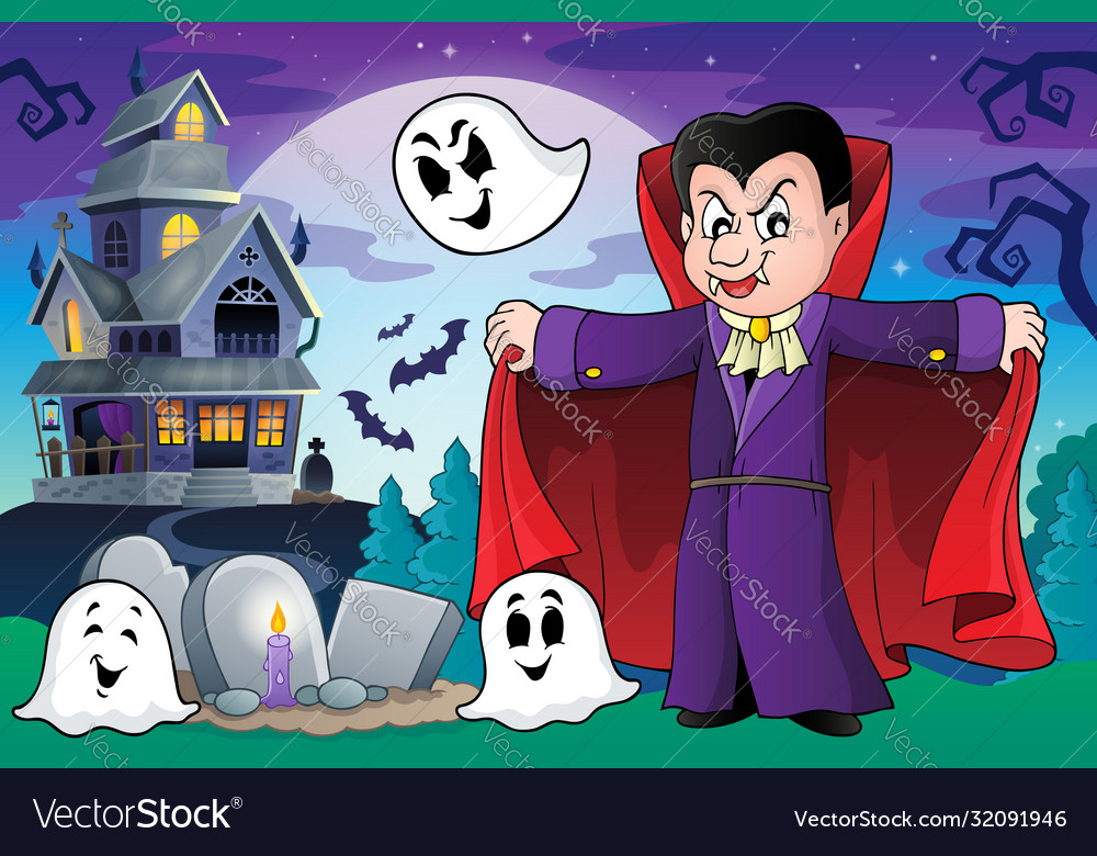 Vampire theme image 9 Royalty Free Vector Image