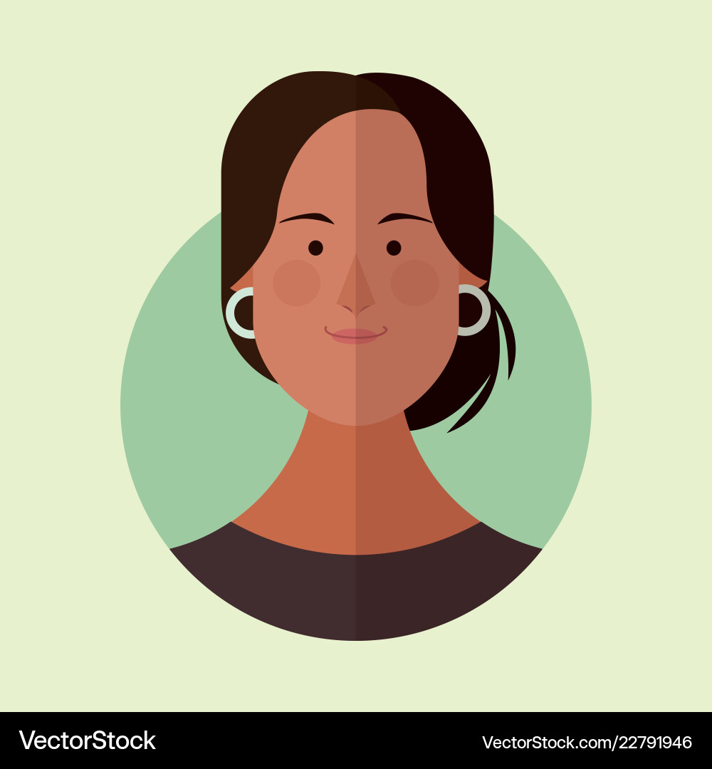 Woman face cartoon Royalty Free Vector Image - VectorStock
