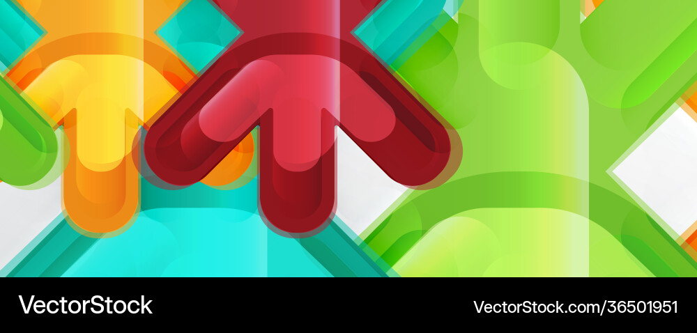 Abstract glossy crosses background for business Vector Image