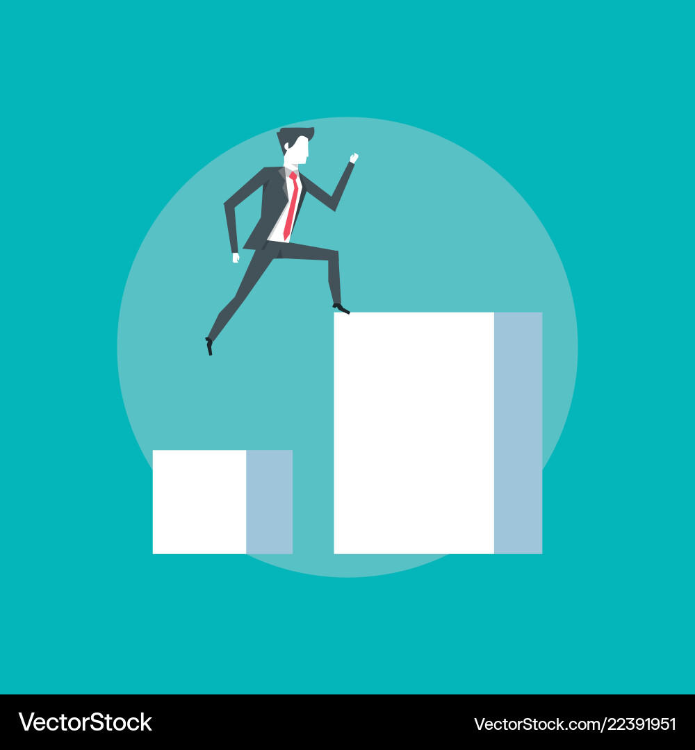 Business leader cartoon Royalty Free Vector Image