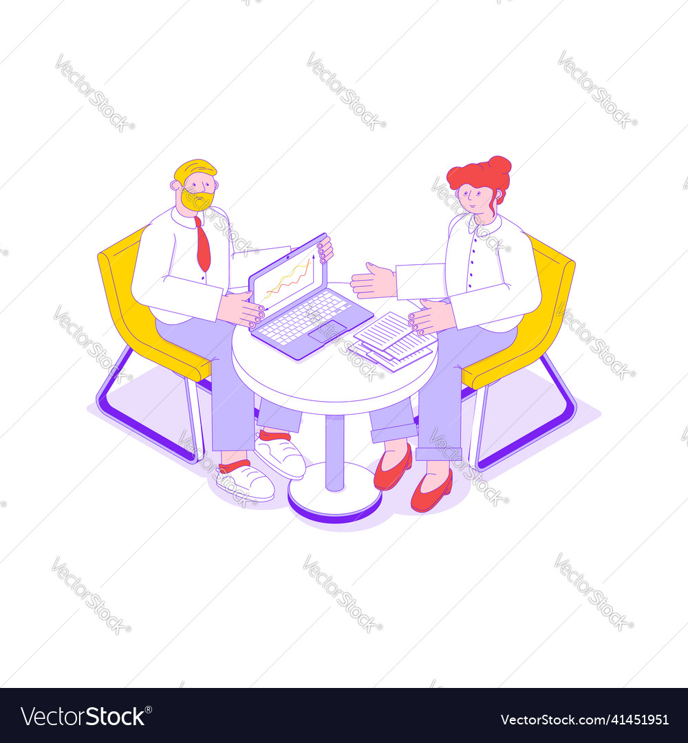 Business meeting isometric icon Royalty Free Vector Image Business meeting isometric icon Royalty Free Vector Image